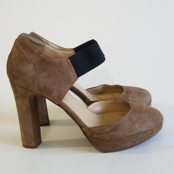 J. Crew | Shoes | J Crew Jayne Tan Suede Platform Heels 55 | Poshmark
